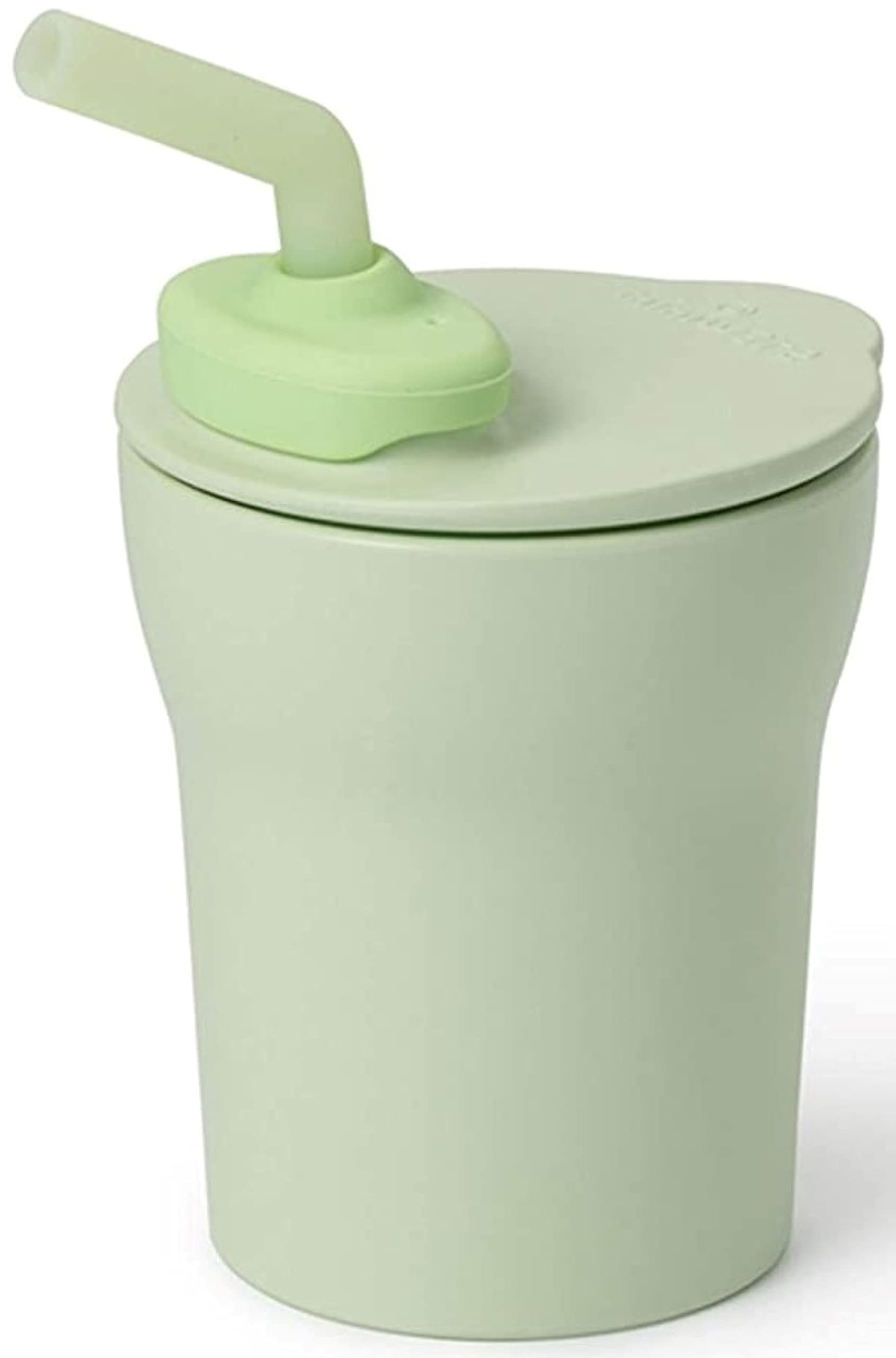 Miniware 1-2-3 Sip! Training Cup for Baby Toddler Self Feeding & Development, Tiny Cup Perfect for Baby Led Weaning, Non Drip Lid, Dishwasher Safe (Key Lime + Key Lime)