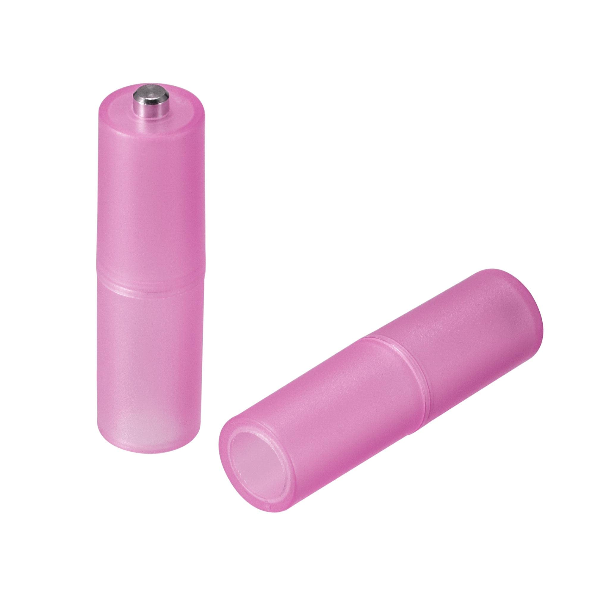 uxcell AAA to AA Battery Adapter Battery Converter Cases Holder Shell with Metal Contacts on One Bottom Purple 8 Pcs