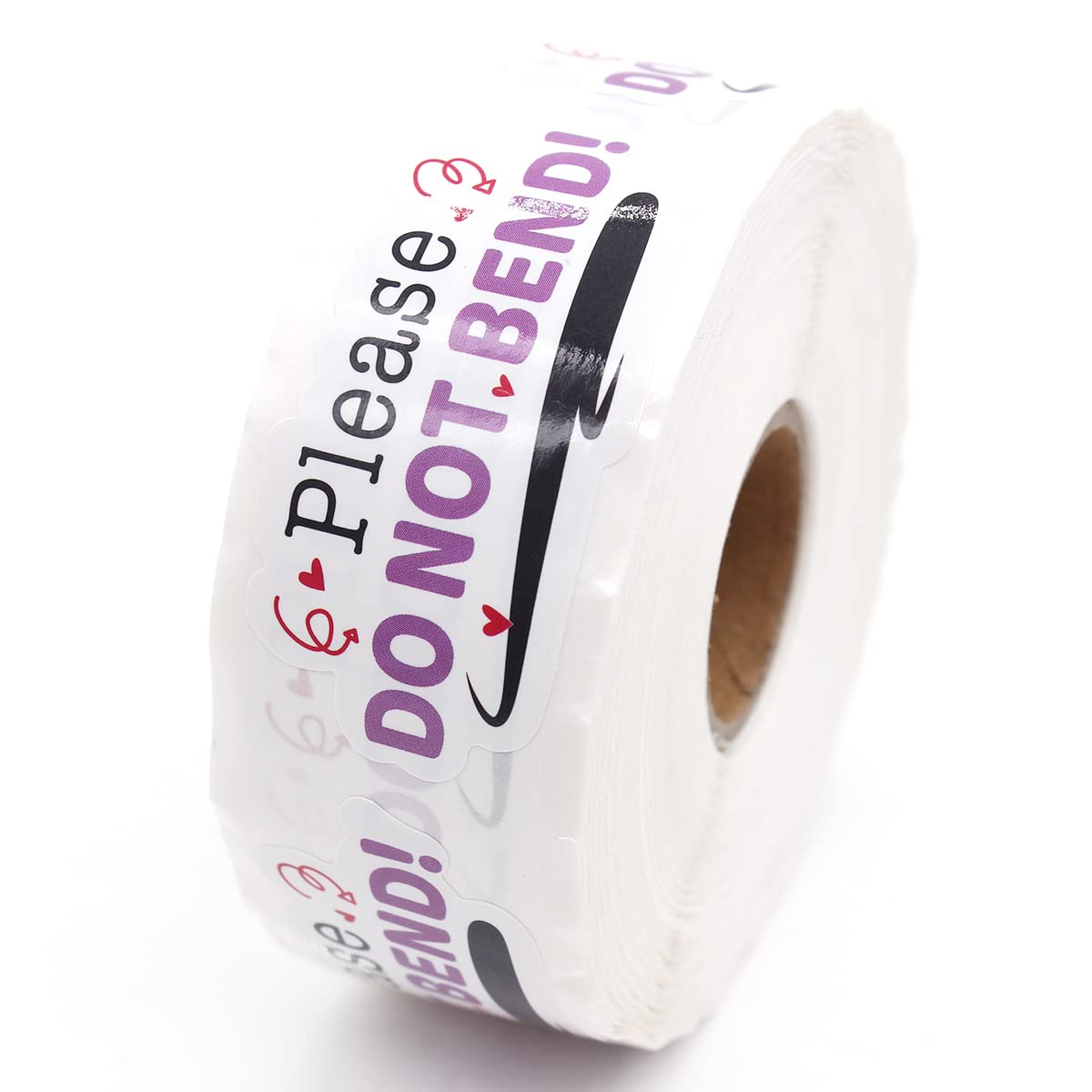 Wailozco Please Do Not Bend Stickers,Thank You Stickers,Handmade Stickers,Small Shop Stickers,Envelopes Stickers for Small Business, Online Retailers,Handmade Goods,500 Labels Per Roll