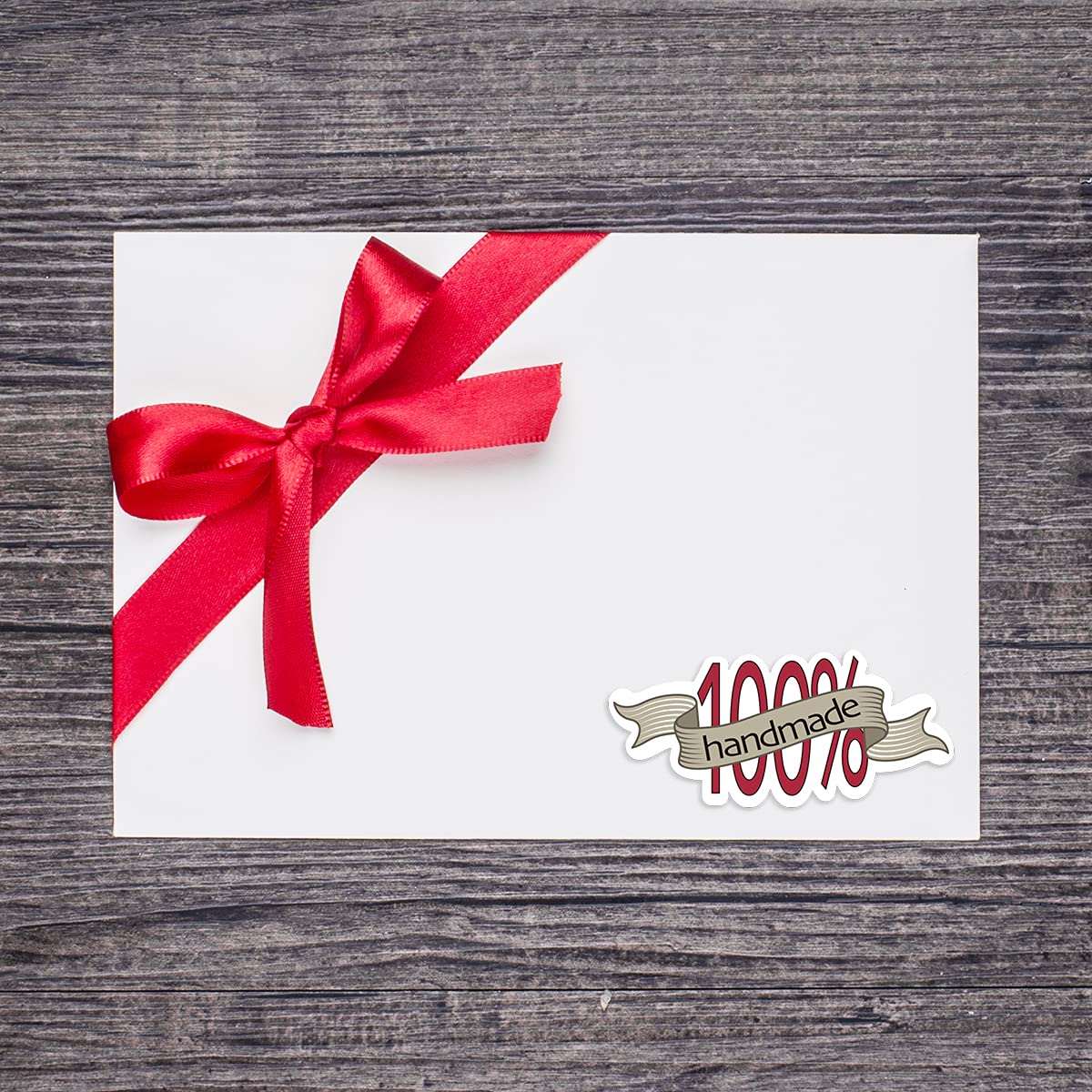 Wailozco 100% Handmade Stickers,Thank You Stickers,Handmade Stickers,Small Shop Stickers,Envelopes Stickers for Small Business, Online Retailers,Handmade Goods,500 Labels Per Roll