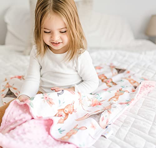 Premium Soft Plush Lightweight Minky Dot Toddler Baby Blanket for Newborn - Soft Baby Blanket