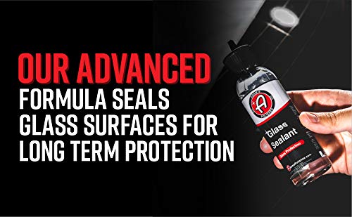 Adam's Glass Sealant 2.0 4oz - Super Concentrated, Easy Application - Water Simply Rolls Off Treated Surfaces - Designed to Bead Water and Keep Glass Clean