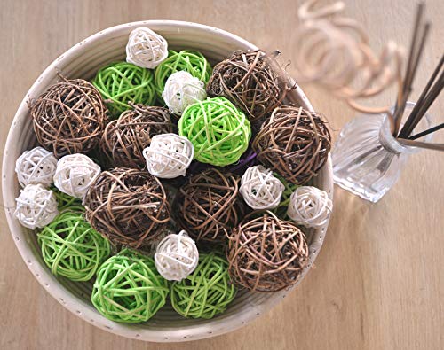 10pcs Wicker Dried Vine Balls Table Wedding Party X-mas Garden Diameter 2 Inch