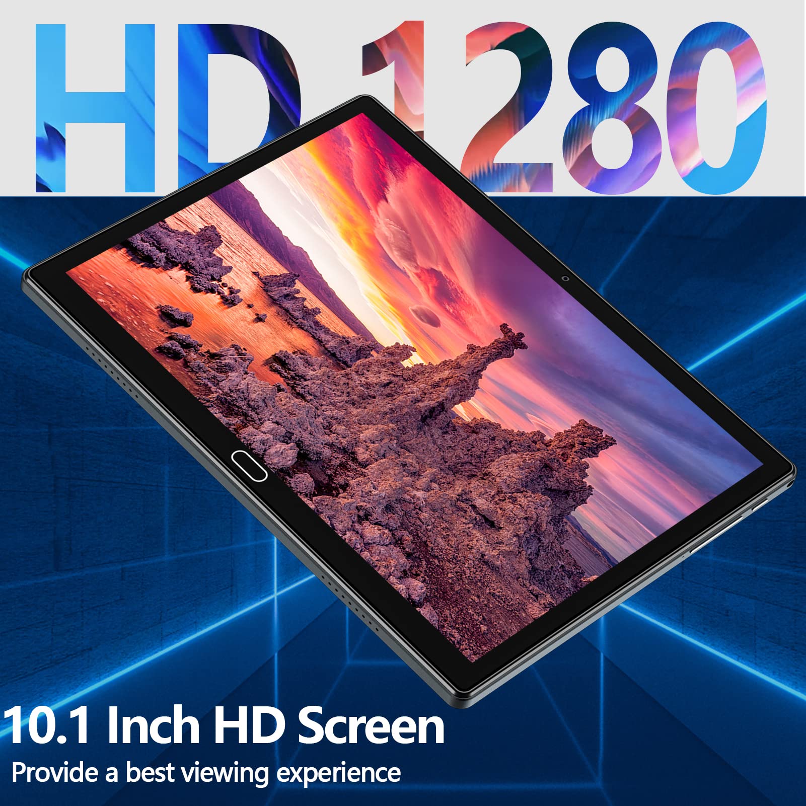 10 Inch Tablet Android 11 Tablets with 64GB Storage 128GB Expandable 4GB RAM, 2024 Newest Tablet Octa-Core Processor, 6000mAh Battery, 13MP Camera, Dual Sim Card Slot, GPS, WiFi, Tablet (Silver)