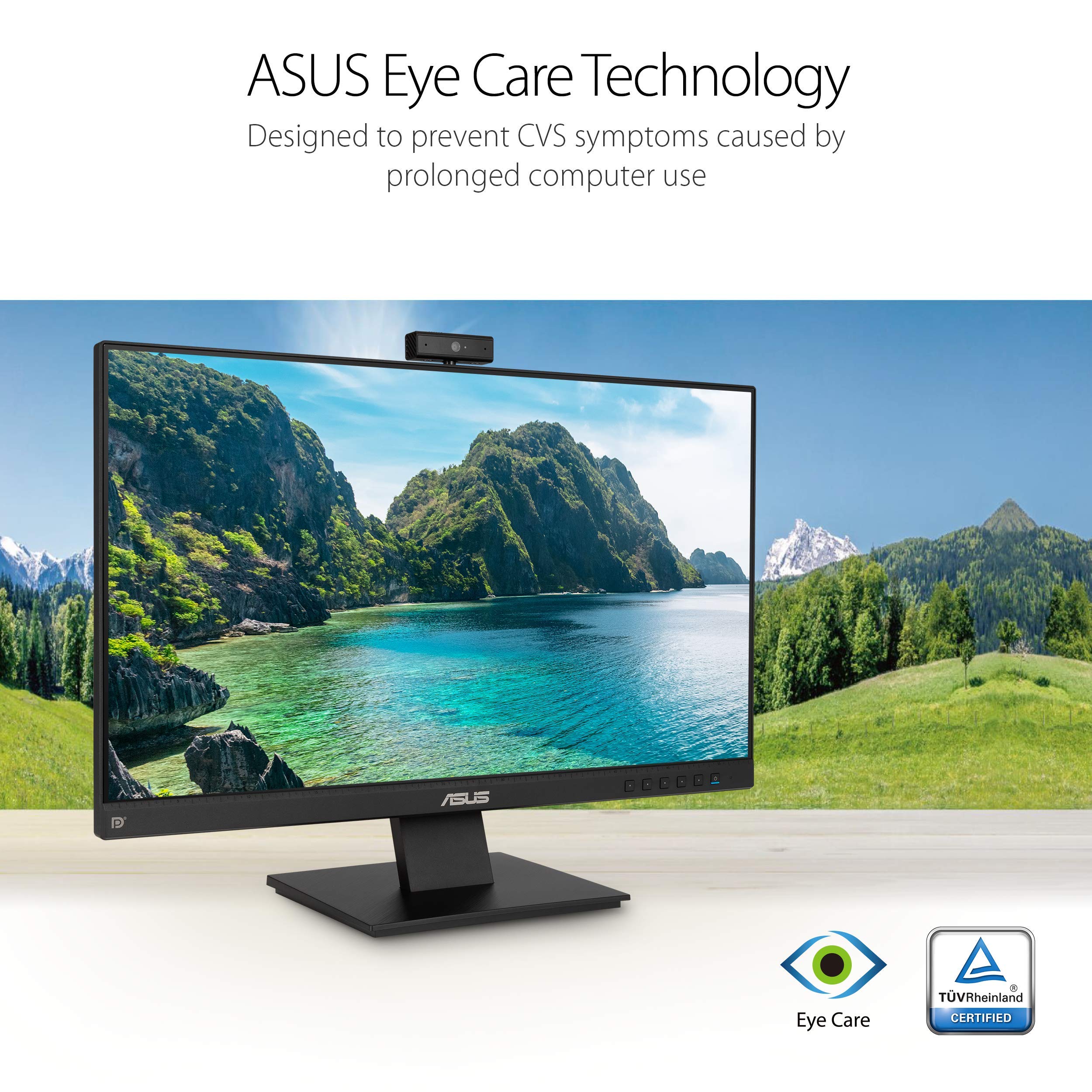ASUS BE24EQK LCD Monitor - 23.8" Full HD WLED 16:9 Black 24" Class in Plane Switching (IPS) Technology 1920 x 1080 16.7 Million Colors 300 Nit Maximum 5 ms 75 Hz Refresh (Certified Refurbished)