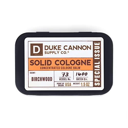 Duke Cannon Supply Co. Solid Cologne - Men's Concentrated Balm, 1.5 oz. (Birchwood)