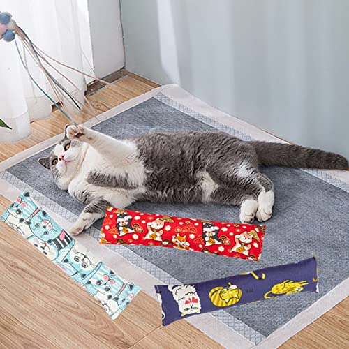 3 Pack Catnip Toys, Natural Interactive Catnip Cat Kicker, Bite Resistant Chew Toy, Crinkle Kicker, Accessories for Indoor Cat for Cat Lovers Dental Health Chew Toy
