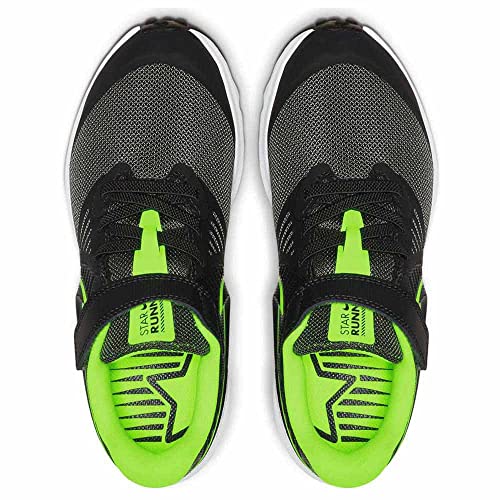 Nike Unisex-Child Star Runner 2 (PSV) Sneaker, Anthracite/Electric Green-White, 2Y Child US Little Kid