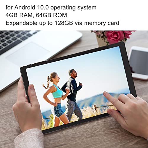10 Inch Tablet PC, Kids Tablet,Octa Core Dual SIM Tablet,4GRAM 64GROM 128G Expansion, HD IPS Screen 5G Dual Band Tablet (Black)
