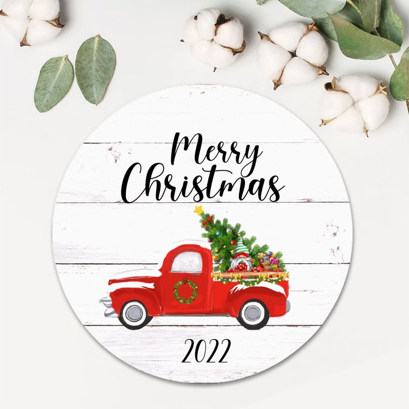 100 Pieces Merry Christmas Stickers 1.5 Inch,Merry Christmas 2022 Red Truck Label Stickers for Xmas Card Envelopes Seals Boxes Decorative Stickers for Christmas Holiday Party Supplies Gift