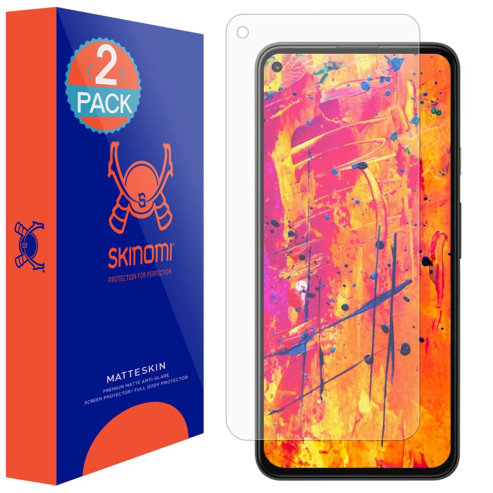Skinomi Matte Screen Protector Compatible with Google Pixel 5A 5G (6.34 inch)(2-Pack) Anti-Glare Matte Skin TPU Anti-Bubble Film