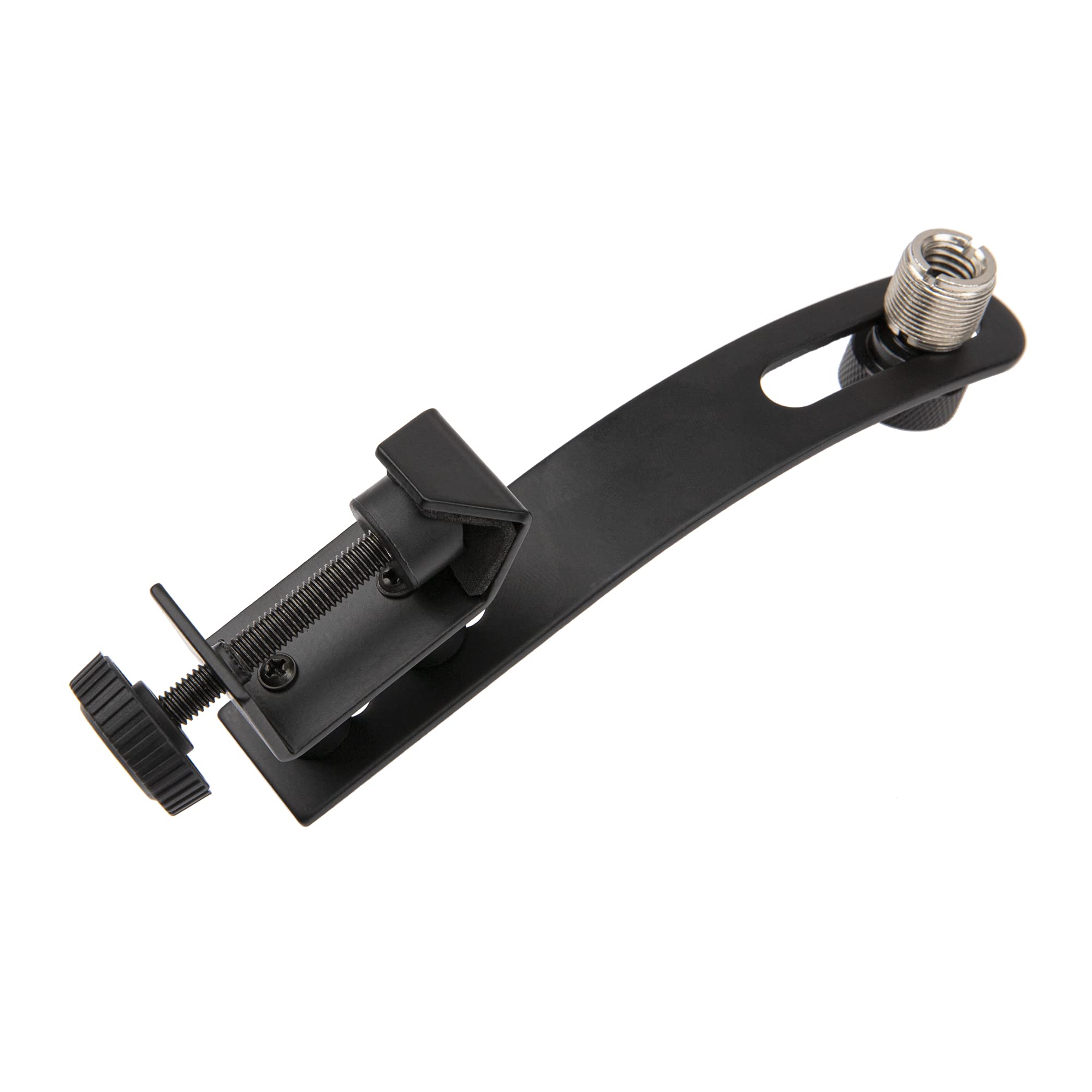 1Pcs Yootones Drum Microphone Shockproof Clip Rim Mount Holder Metal Universal Mic Set Clamp Adjustable (Black)