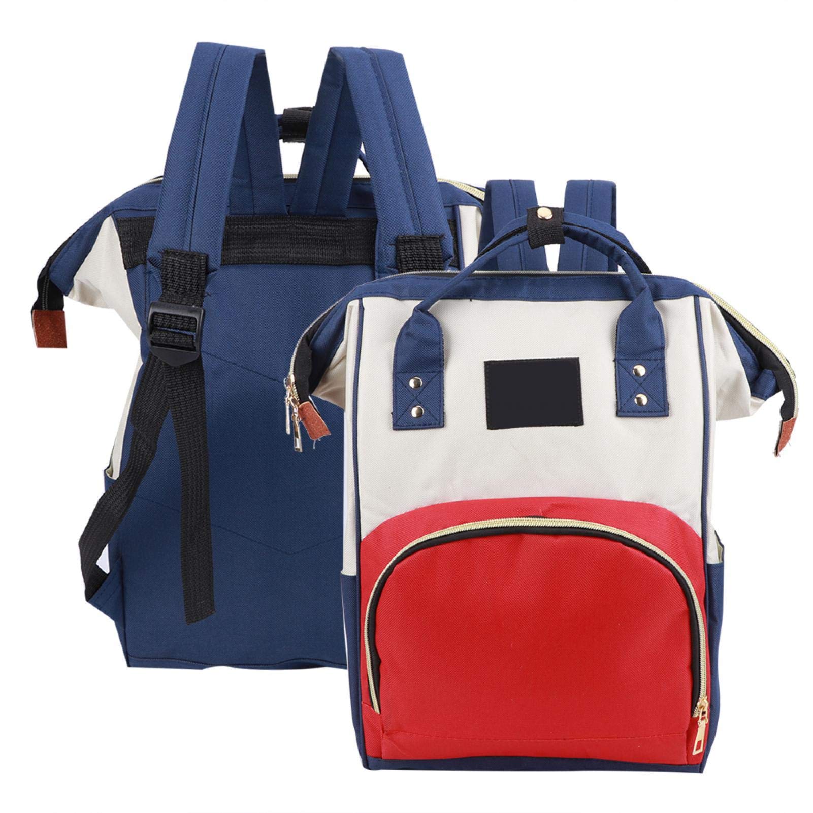 Maternity Nappy Bag, Abrasion Resistance Diaper Bag,Travel Backpack, Early Education Pregnant Woman for Home Educational Institution(Red Rice Blue)