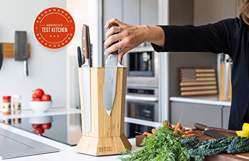 360 Knife Block ® - ROTATING - Magnetic - BEST Universal Knife Block - Made in America