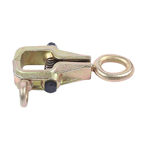 5 Ton Wide Mouth Auto Car Body Repair Tool Electromechanical Maintenance Steel Material Ergonomic Design Self-tightening Pull Clamp Dent Puller 2 Way Gold Frame