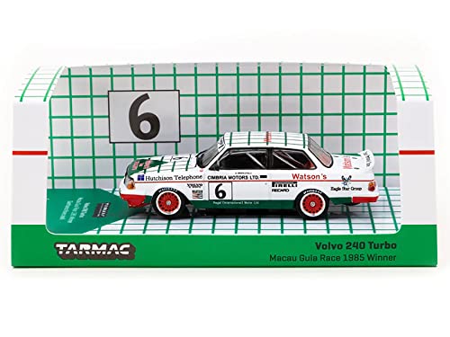 240 Turbo #6 Gianfranco Brancatelli Winner Macau Guia Race (1985) "Hobby64 Series 1/64 Diecast Model Car by Tarmac Works T64-050-85MGP06