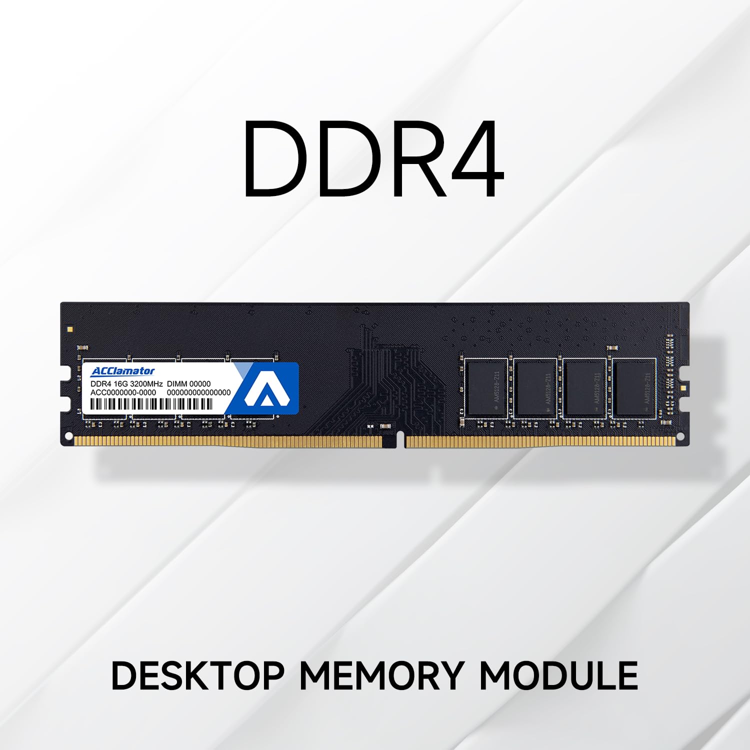 16GB DDR4 Ram 2666MHz (PC4-21300) 1.2V CL19 DIMM Memory Module for Desktop PC, Acclamator Computer Memory