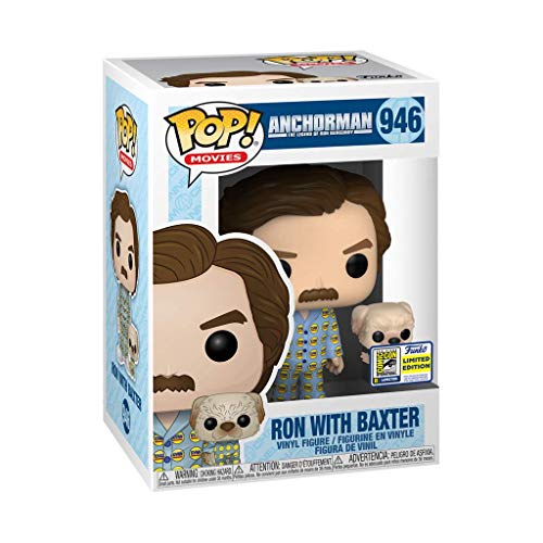 Funko Pop! Movies #946 Anchorman Ron with Baxter (2020 Summer Convention Exclusive)