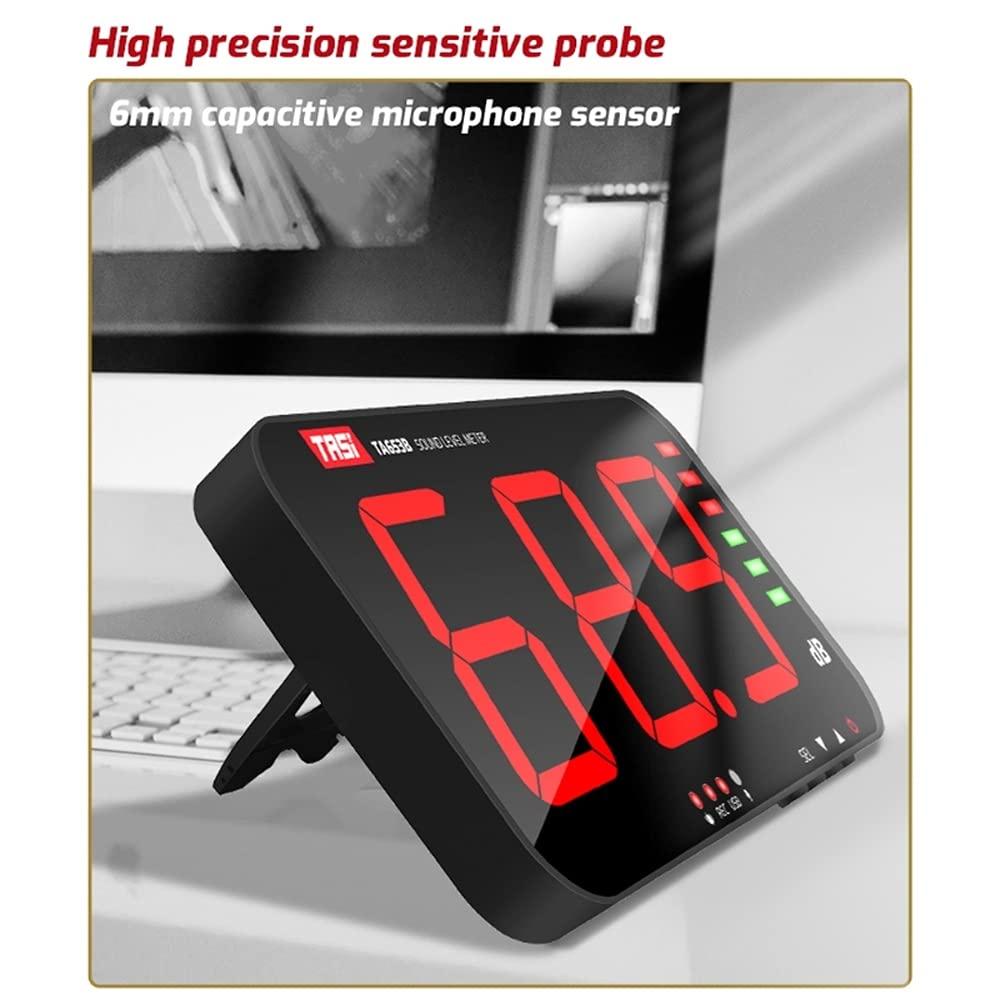 Abnana32x17cm Large Screen Sound Level Meter USB Datatransmission Noise Monitor TA653B