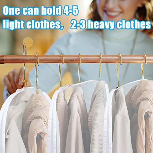 16 Pcs Plastic Clothing Shoulder Covers 4" Gusseted Clear Shoulder Covers for Hanging Clothes Shoulder Covers Plastic Shoulder Hanger Covers Clear Garment Breathable Bag for Jacket Clothing Coat Dress