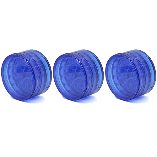 3 Pack Herb Grinder For Manual, 2.5in Small Spice Grinder With Storage, Portable And Disposable Plastic Herb Grinder, Clear