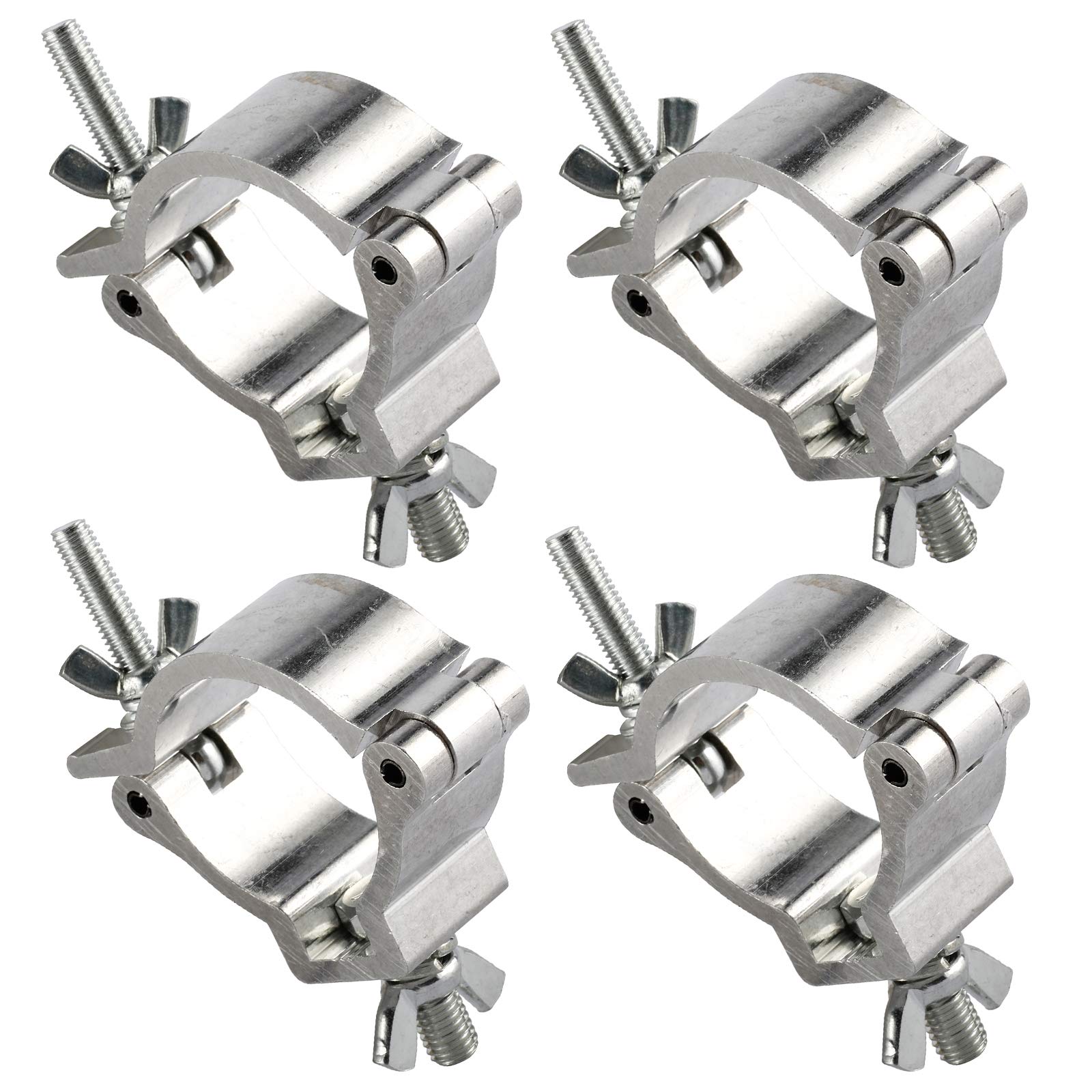 10 Pack O-Clamp 2 Inch Aluminum Alloy Stage Lights Truss Clamp, Fit for 48-51mm OD Tube/Pipe, Heavy Duty 220 lbs Load Capacity