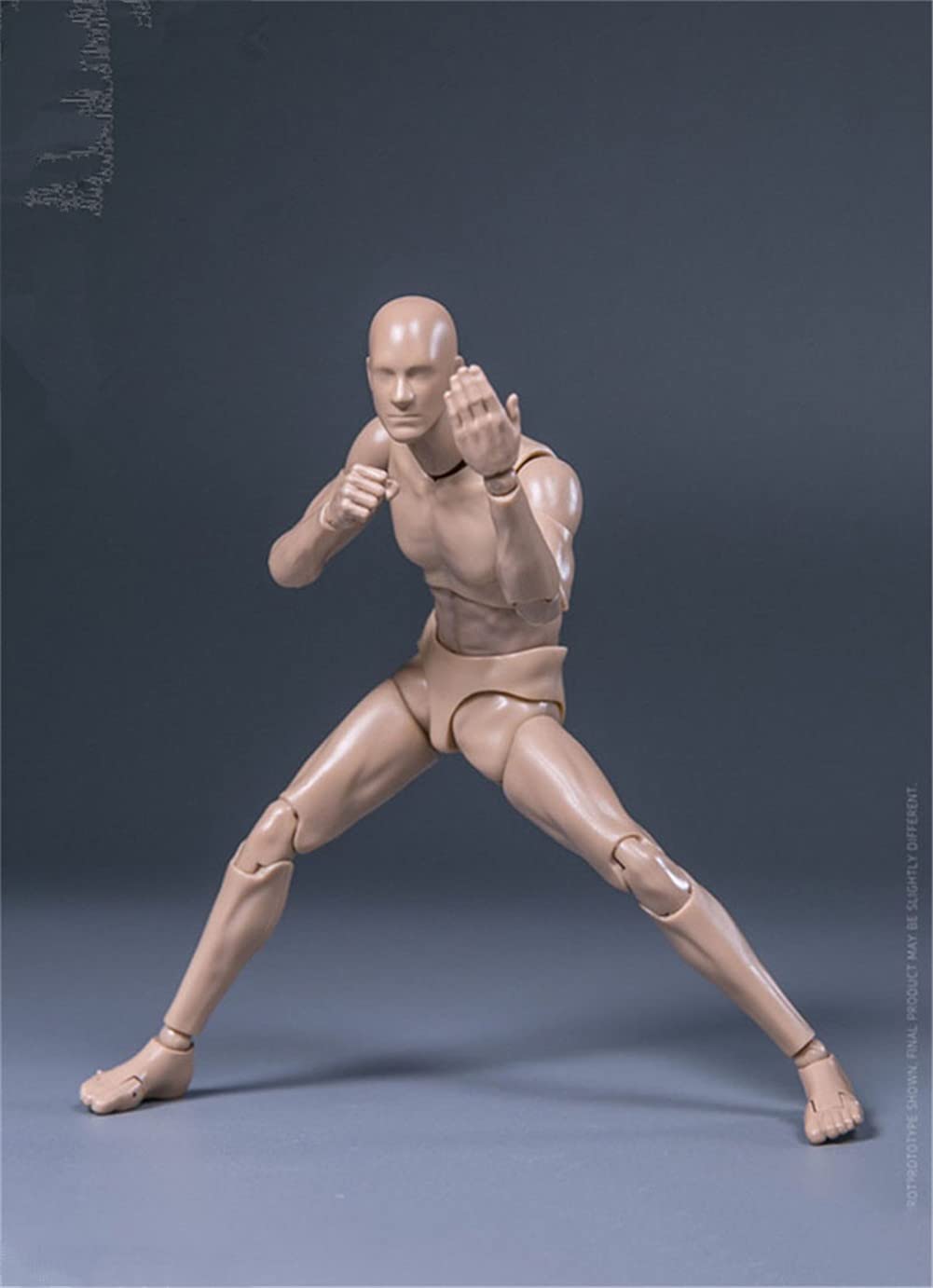 1/12 Scale Male Action Figure,6inch Flexible Yellow Testman Crash Test Dummy Action Figure Body Collection (B)