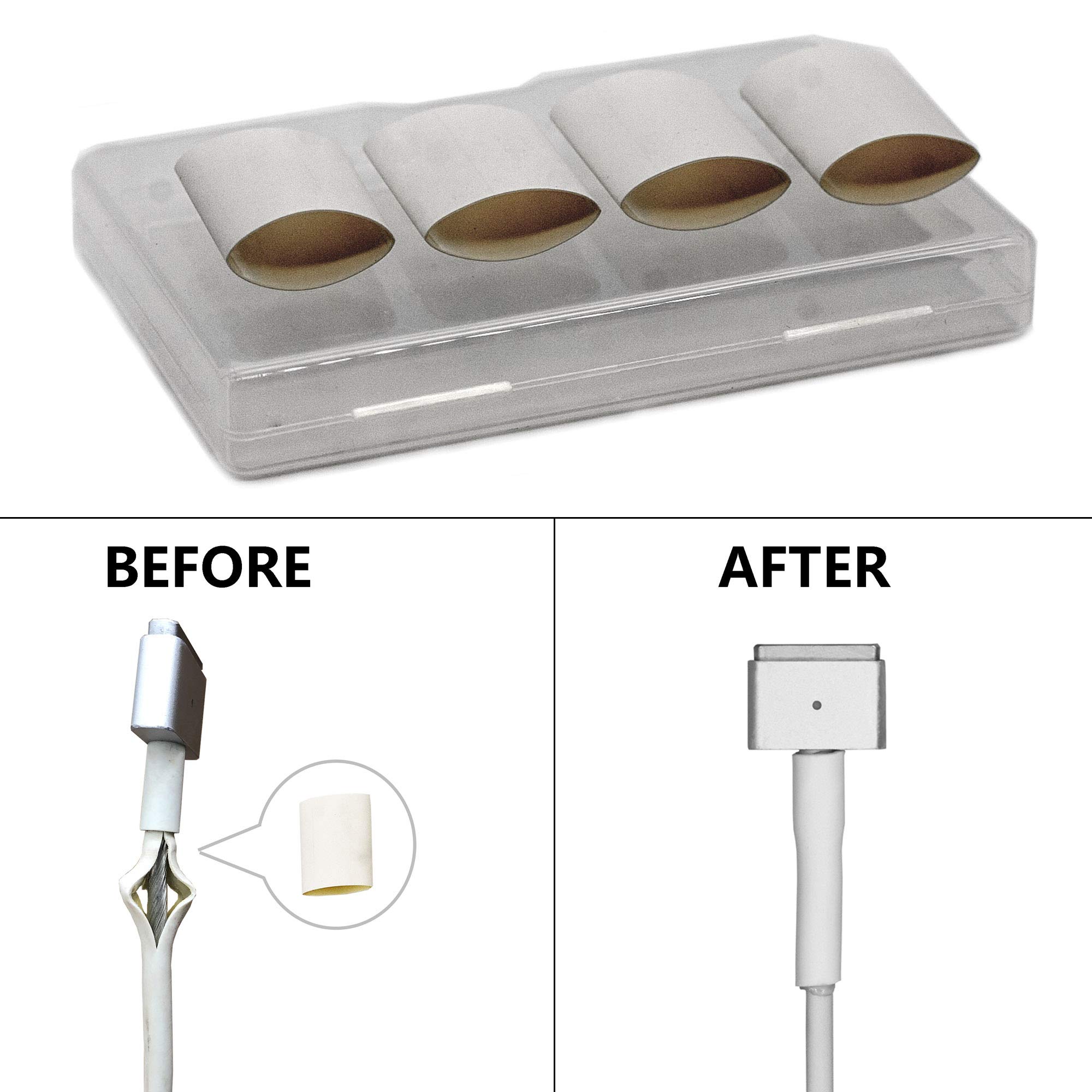 6:1 Dual Wall Adhesive Super Heat Shrink Tubing,Wire Repair,Mac Book Air Pro Charging Cable Crack Damage Charge Repair,Mouse Cable Protector,Saver Cover for Type C,iPhone,Apple Lightning,HDMI (4)