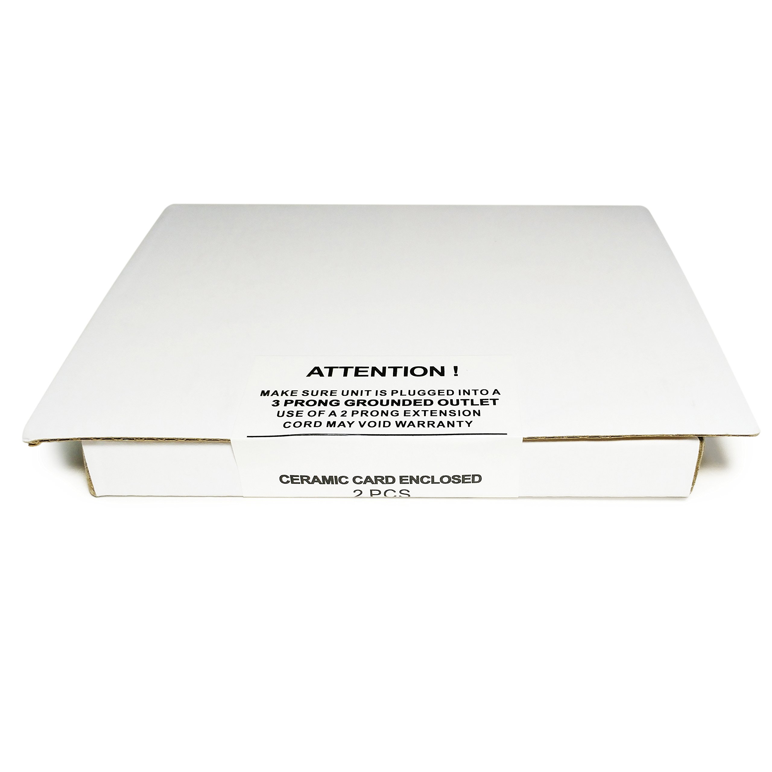 2 Ceramic Ozone Plates 4.5"x 4.5" for EcoQuest, Alpine, Lightning Air, Better Living, Healthy Living, Zen Living, Spring Air, and other air purifiers.