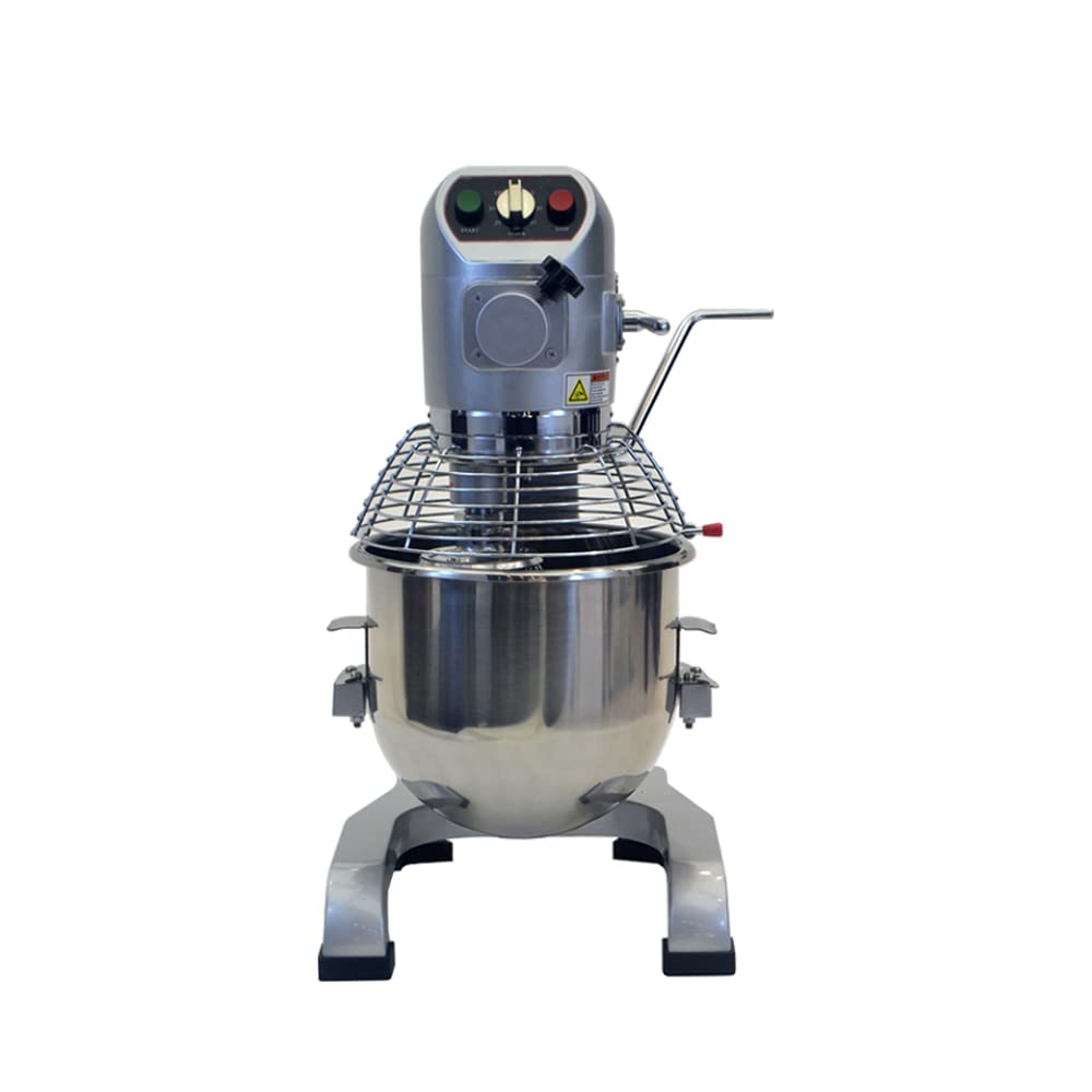 Atosa USA, Inc. PPM-20 Commercial 20 Quart Planetary Mixer #12, Floor Model, Gear Driven, 3 Speed Controls, 30-Min Timer, Electric 115V