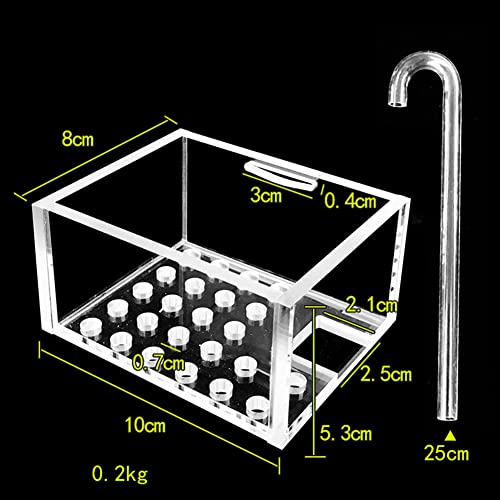 3-in-1 Aquarium Filter Boxes Transparent Acrylic Externa Hanging Water Purifier Aquarium Supplies for Home Restaurant Hotel Aquarium Tools(for widening Five Boxes and Seven Boxes)