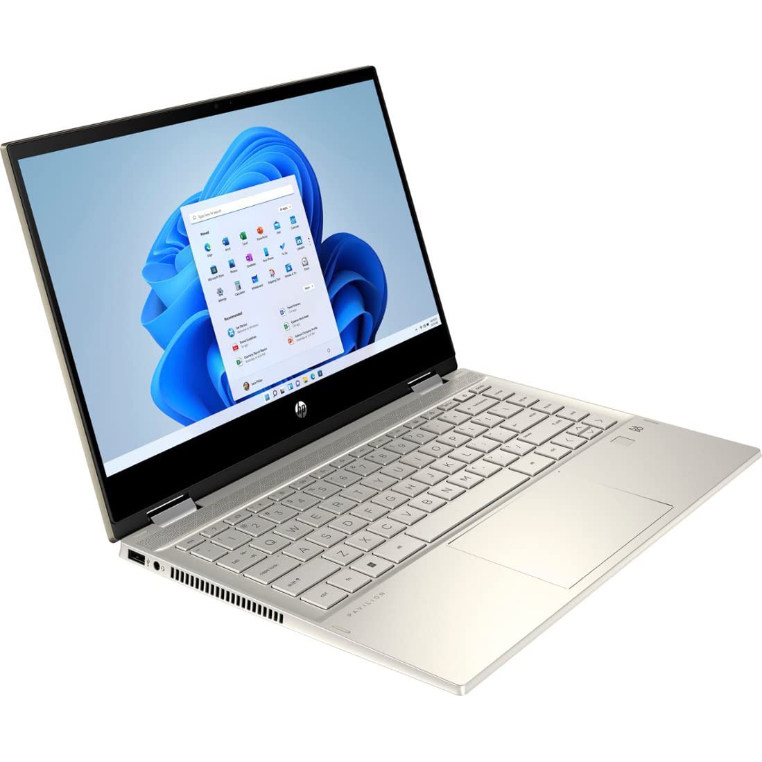 HP Pavilion x360 2-in-1 14" FHD Touchscreen Business Laptop, Intel Quad-Core i5-1135G7 (Beat i7-1065G7), 4GB DDR4 RAM, 512GB PCIe SSD, WiFi 6, Fingerprint Reader, Windows 11 Pro, BROAG Extension Cable