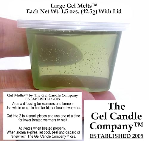 3 Pack Georgia Peach Aroma Gel Melts for Warmers and Burners by The Gel Candle Company Peel, MELT and Enjoy
