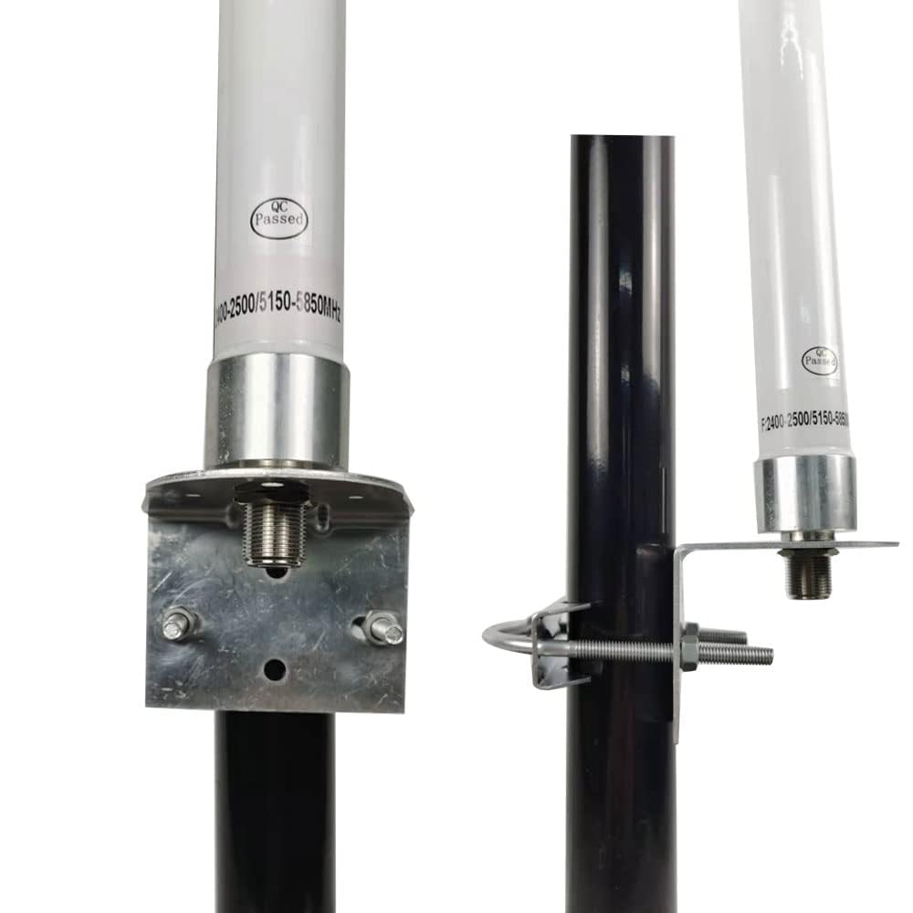 External Outdoor WiFi Antenna Long Range Omni-Directional 2.4G/5.8G 12dBi Antennas for WiFi 6 Extender/WiFi Access Point/WiFi Trail Spypoint Security Camera Antenna/WiFi Routers