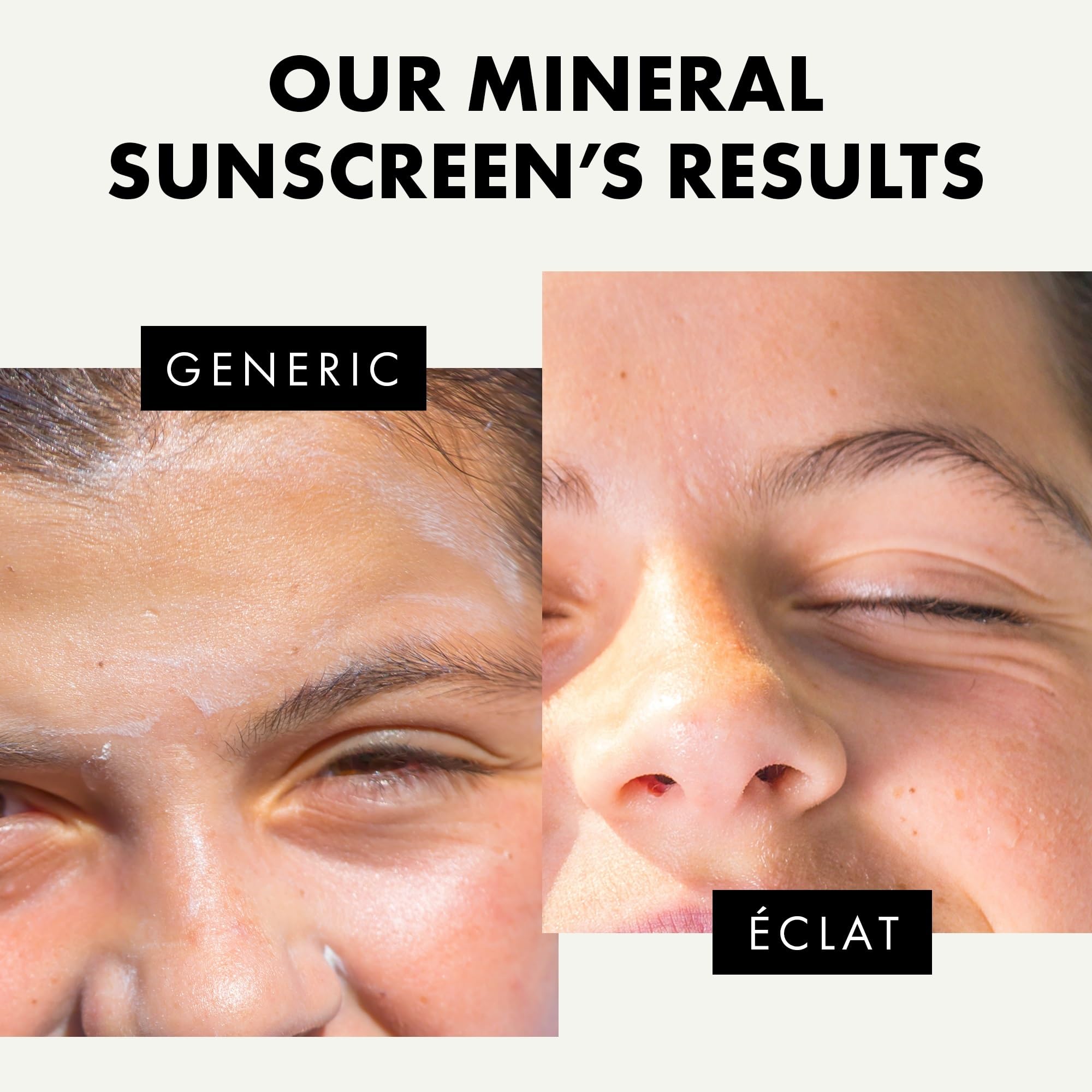 Mineral Sunscreen - Zinc Oxide Sunscreen - Clear Sun Block for Sensitive Skin, Blocks UVA + UVB Rays, Long Lasting Protection - Broad Spectrum Spf 50 Sunscreen, Safe for All Skin Types
