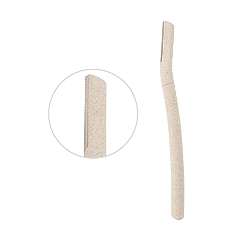 Biodegradable Zero Waste Eco Friendly Compostable 3 Pc Wheat Straw Face Dermaplaning Blade / Eyebrow Hair Trimmer / Shaver Disposable Facial Hair Removal / Face Razor