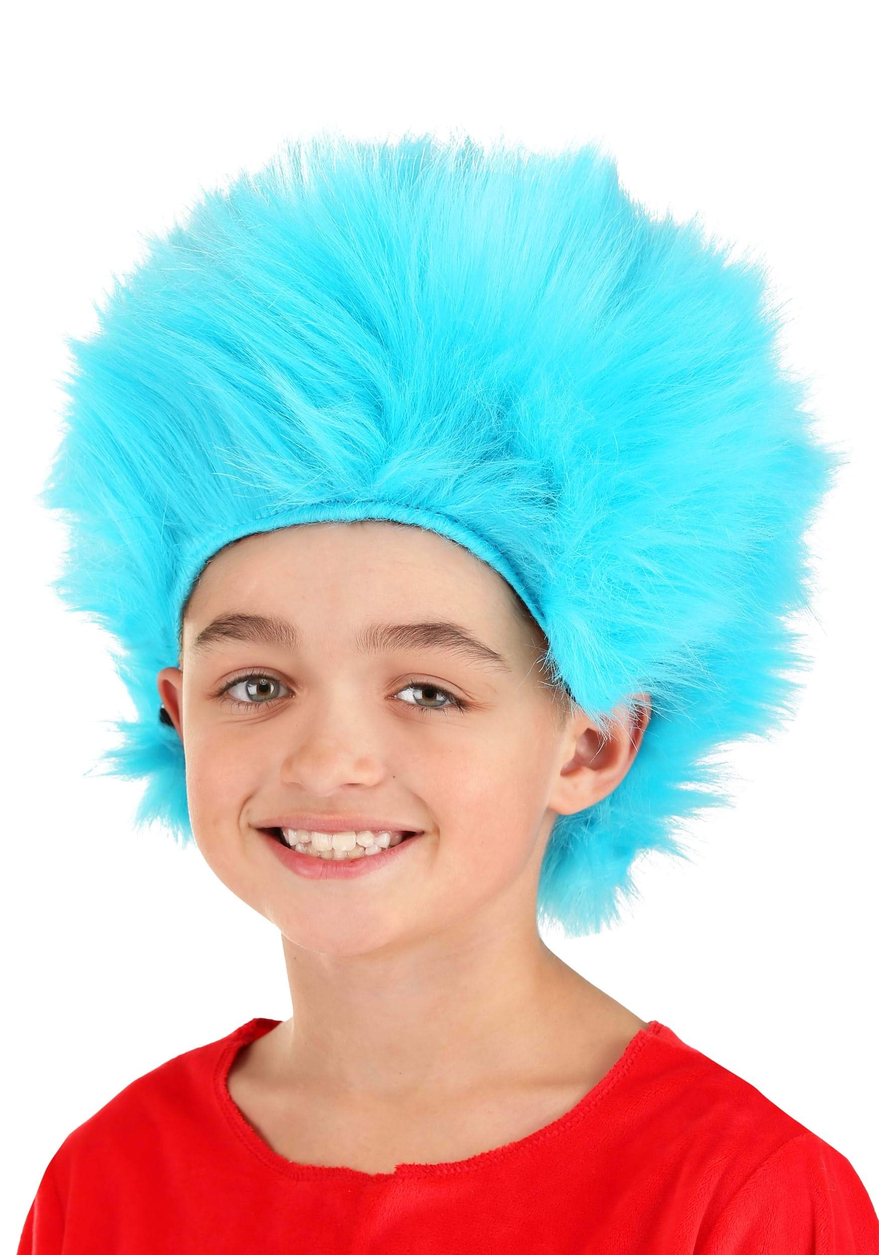 elope Dr. Seuss Thing 1 & Thing 2 Plush Costume Wig for Kids