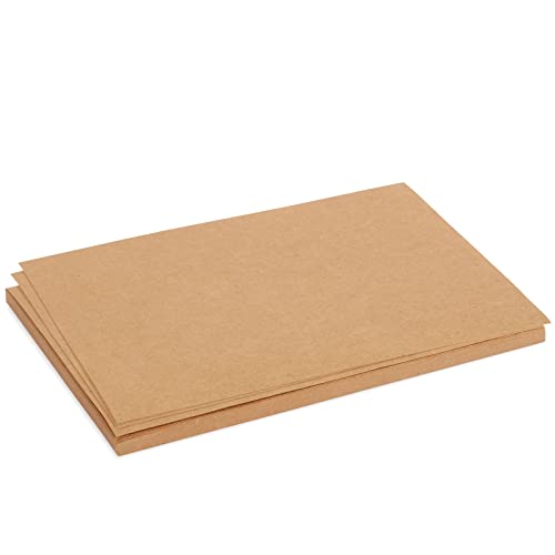 50 Sheets of Brown Kraft Paper or Wedding, Party Invitations, Announcements, Drawing, DIY Projects, Arts and Crafts, Scrapbooking, Letter Size, 176gsm (8.5 x 11 Inches)