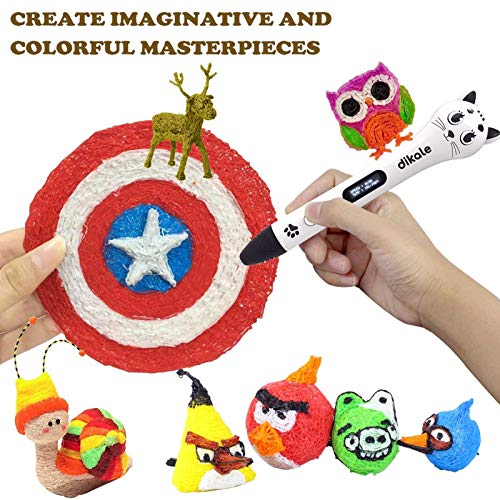 3D Pen Filament 320 Feet, 16 Colors, Each Color 20 Feet, 250 Stencils eBooks - 3D Printing Pen PLA Refills1.75mm, High-Precision Diameter and Kids Safe Material, Fit for SCRIB3D P1 and MYNT3D