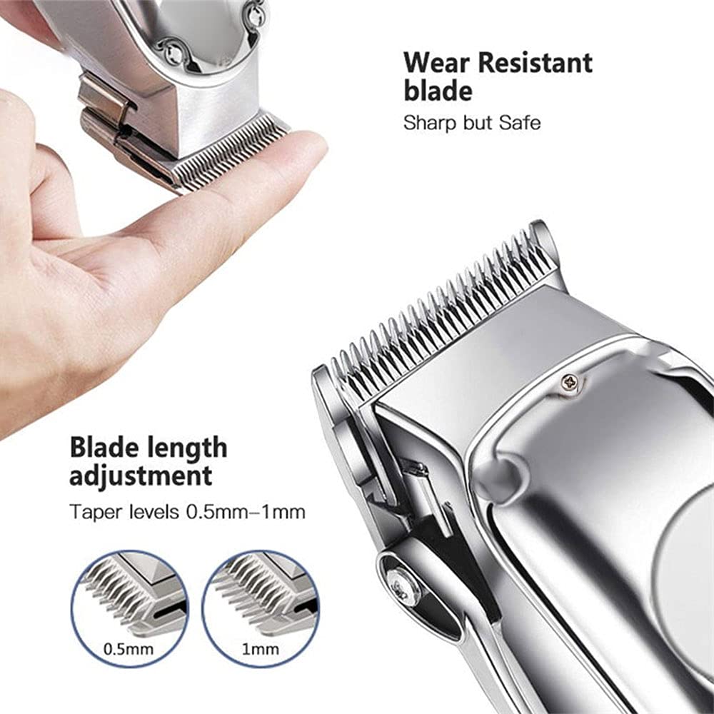 Metal Body Electric Clippers, Strong Power, No Damage to Pet Skin, Fine Adjustment of The First Five Gears, Large-Capacity Lithium Battery