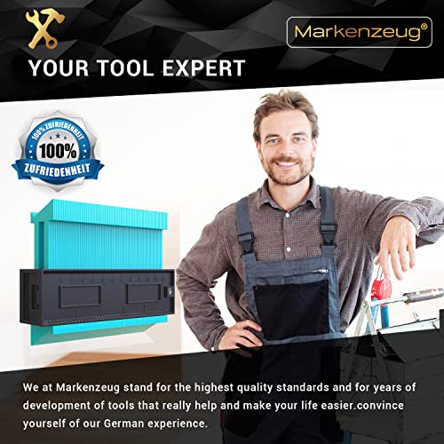 Markenzeug® Original Premium Contour Gauge – Improved Concept 2021 – Large Contour Measuring Machine and Marking Aid Tool– Duplicator Contour Knife, Profile Gauge Knife 130 mm for Laminate, Tiles & co