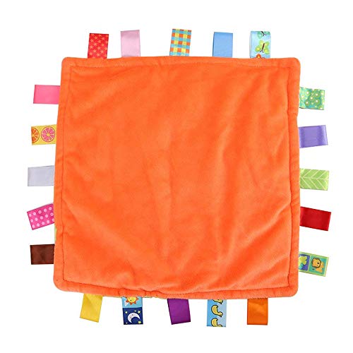 G-Tree Tag Blanket Baby Infant Comfort Plush Security Blanket Cute Soft Kids, Newborn Gift Birthday Present(Green Dot)