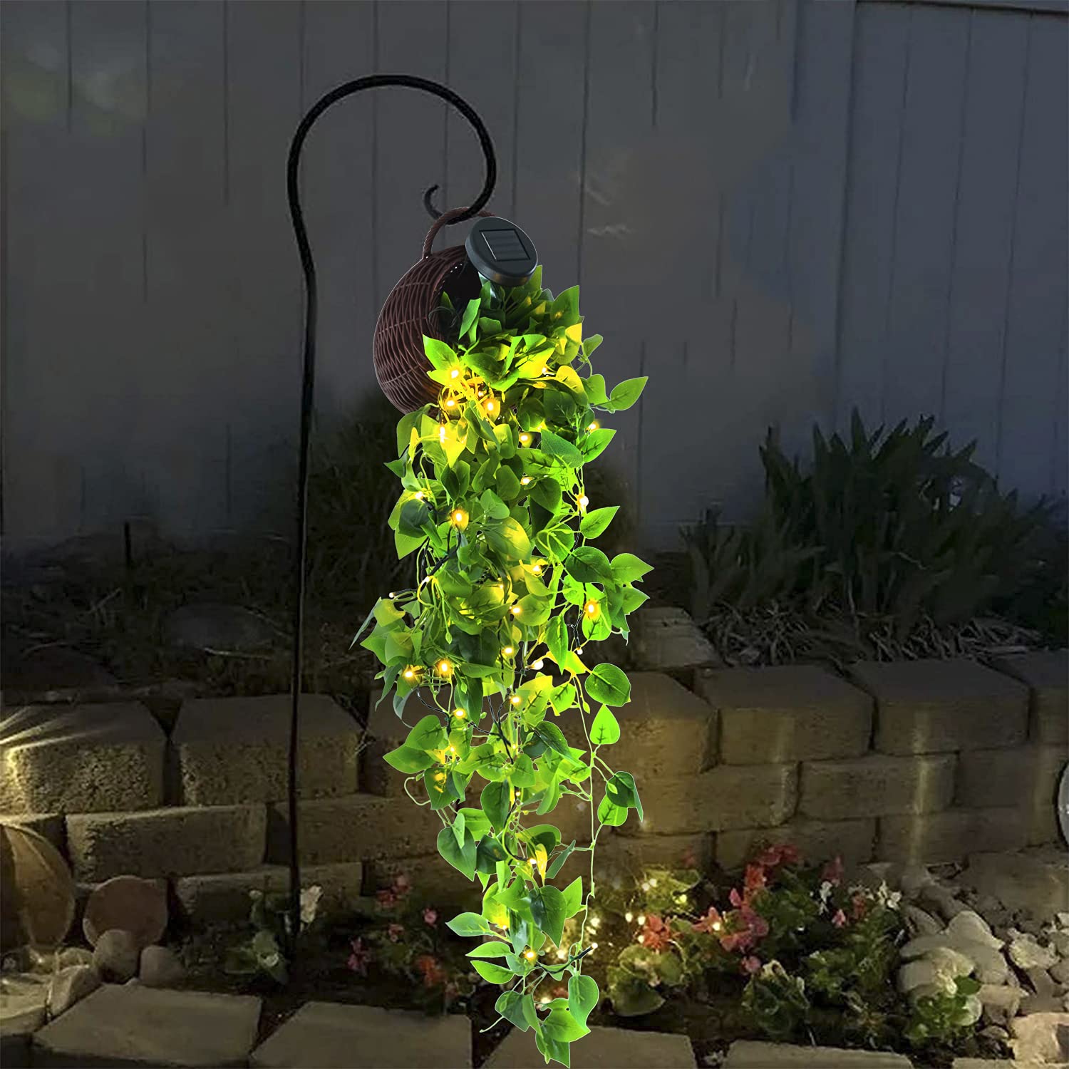 2 Pack Solar Watering Can Lights Garden Decor, Waterproof Solar Fairy Lights Hanging Solar Lantern Lights for Patio, Landscape, Pathway, Flower Bed, Gardening Gifts - 8 Modes (Lvy)