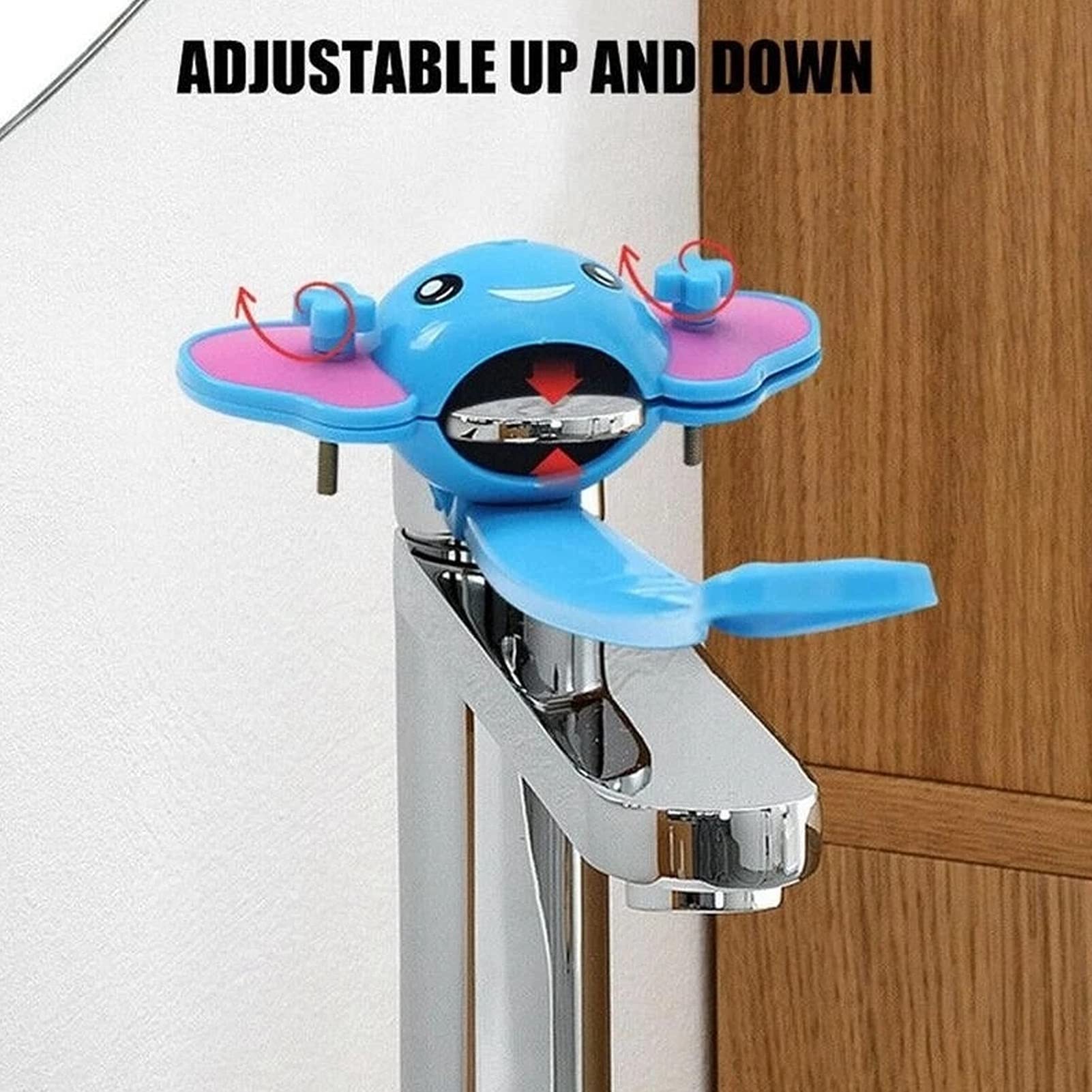 Alvinlite Faucet Extender, Children's Cartoon Faucet Extender, Sink Handle Extender Water Spout Light Switch Tap Handle for Kids Hand Washing Tools Safety and Fun Hand-Washing Solution(Blue)