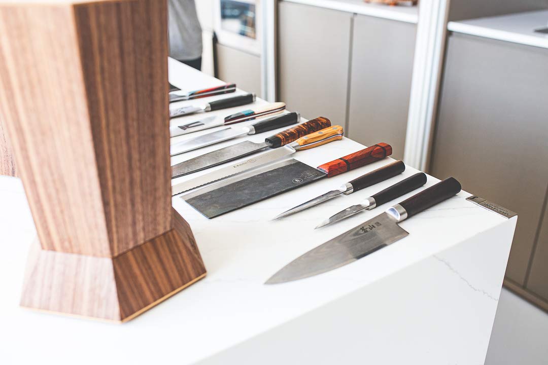 360 Knife Block - (Walnut) ROTATING Magnetic knife block - SeriousEats/ATK/Cooksillustrated BEST Universal Knife Block - handmade in Washington