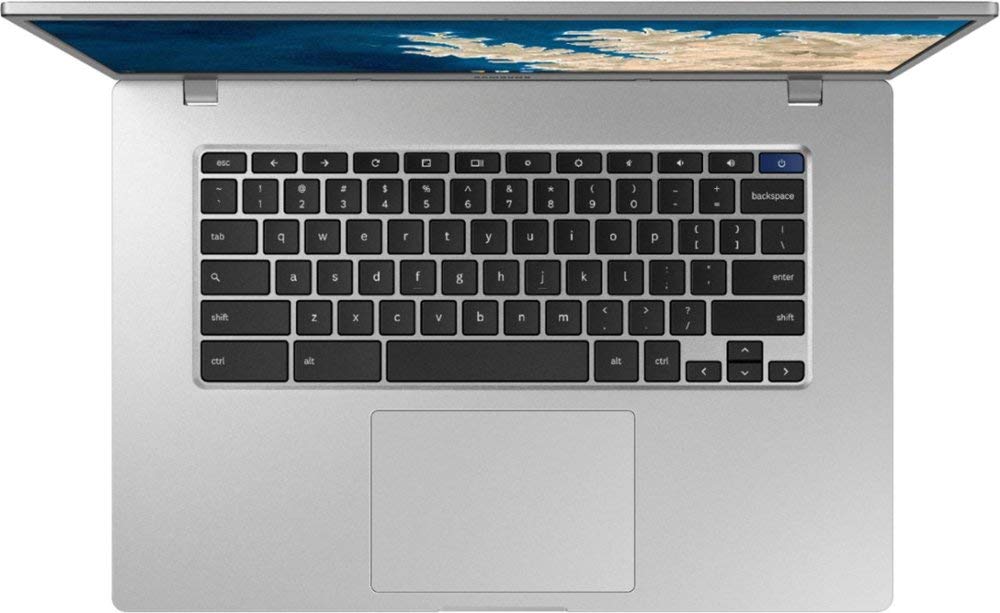 SAMSUNG 2021 Chromebook 15.6 Inch Laptop| FHD 1080P Display| Intel Celeron N4000 up to 2.6 GHz| 4GB RAM| 128GB eMMC| Bluetooth| Chrome OS + NexiGo 32GB MicroSD Card Bundle