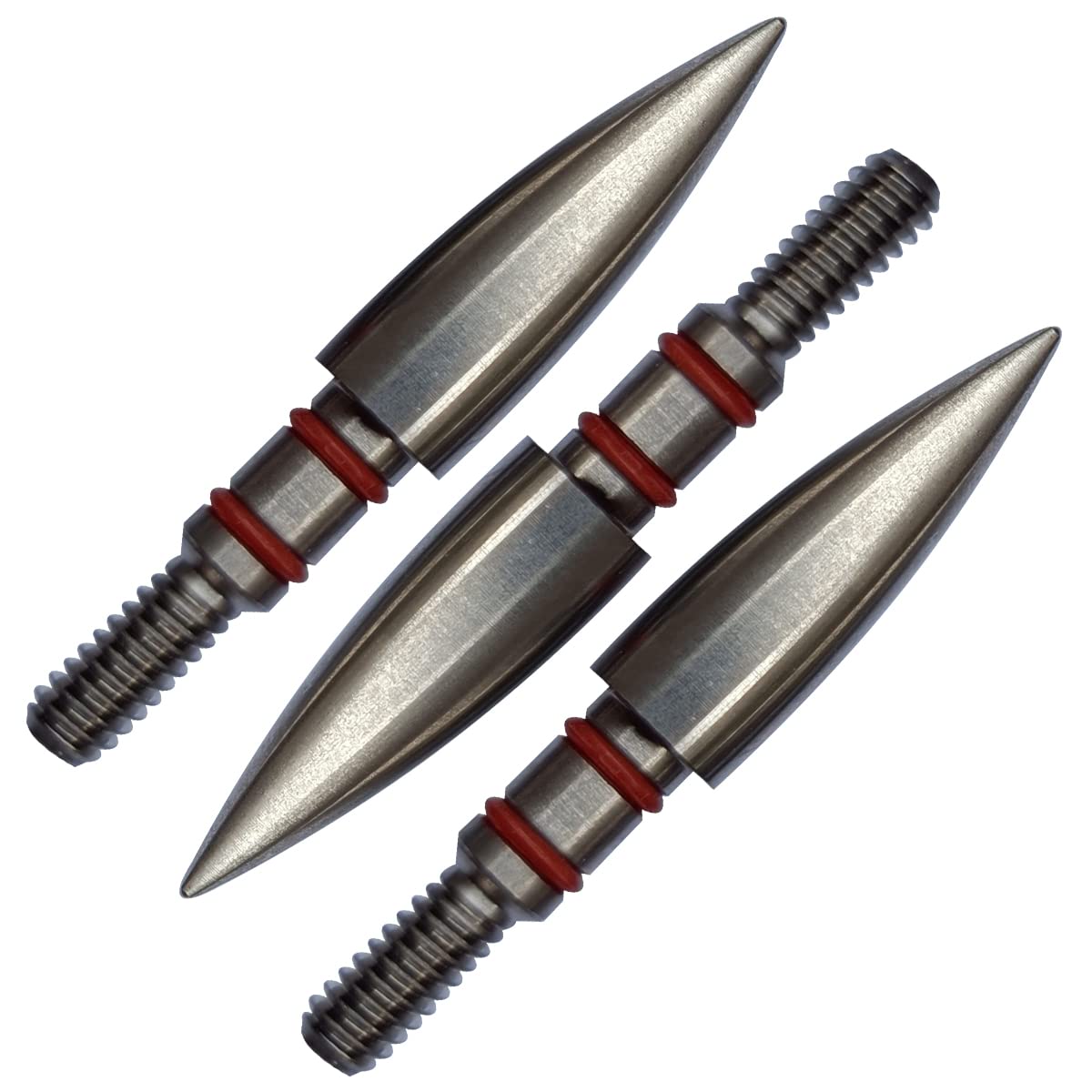 100 Grains Field Points,Stainless Steel Archery Field Points Screw in Archery Field Tips (12 Pack) (19/64″ 100 Grains)