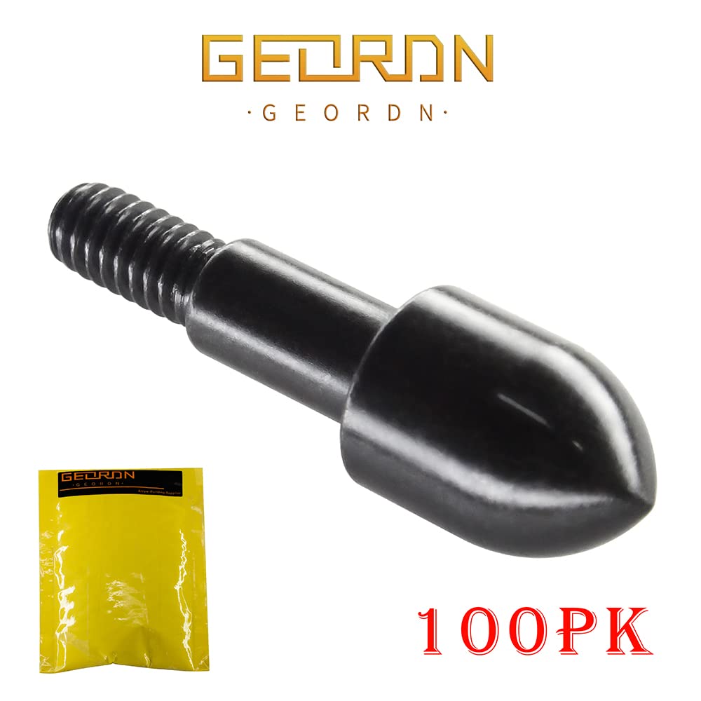 100 Grains Target Points Archery Field Points Arrow Tips Screw in Bullet and Combo Points for Crossbow Recurve Bow Compound Bow Hunting Shooting 100 PCS (11/32β-100 Grains Point-100 PK)