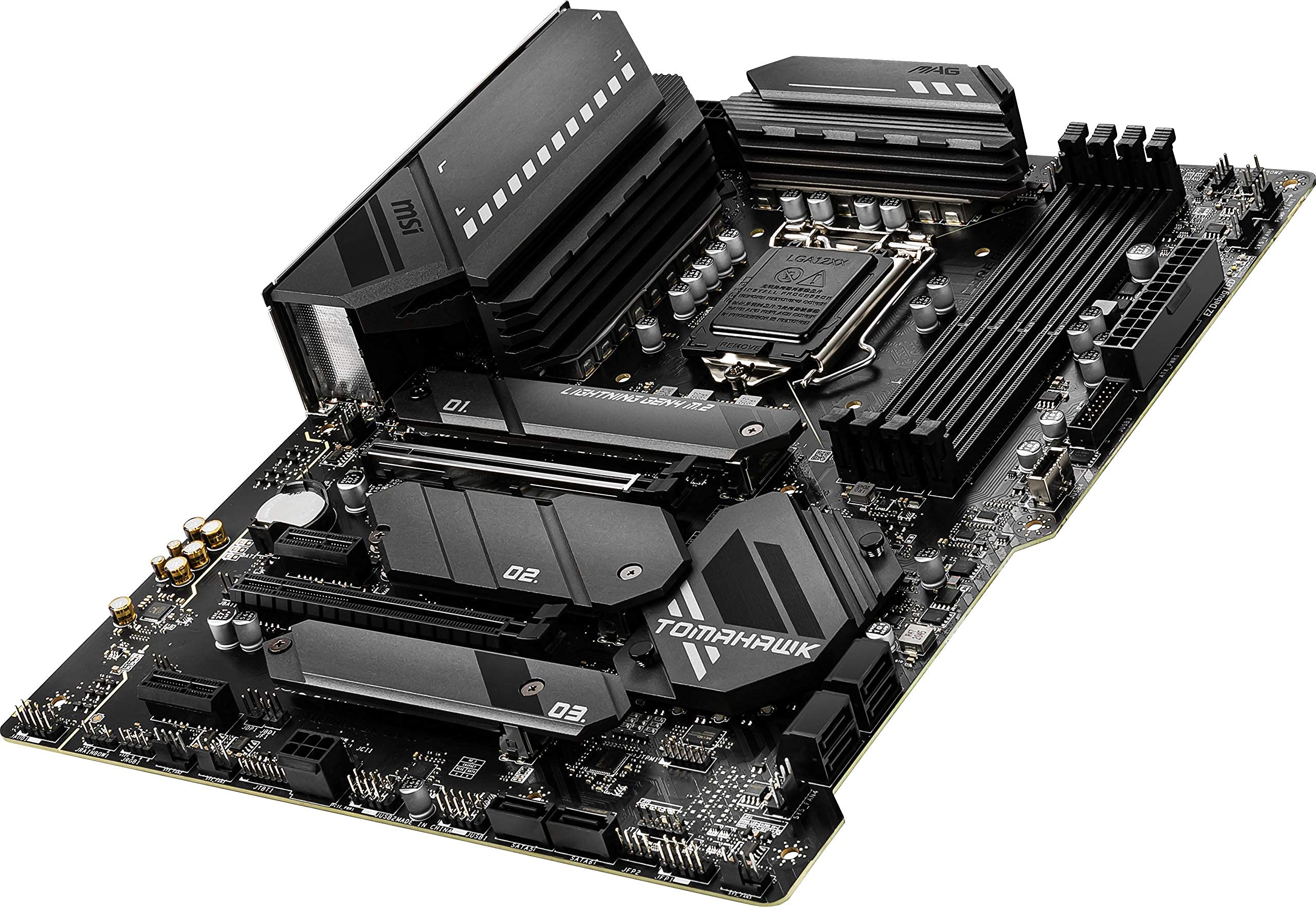 MSI MAG Z590 Tomahawk WiFi Computer Gaming Motherboard (ATX, 11th/10th Gen Intel Core, LGA 1200 Socket, DDR4, PCIe 4, CFX, M.2 Slots, USB 3.2 Gen 2, Wi-Fi 6E) Intel PC Motherboards (Renewed)