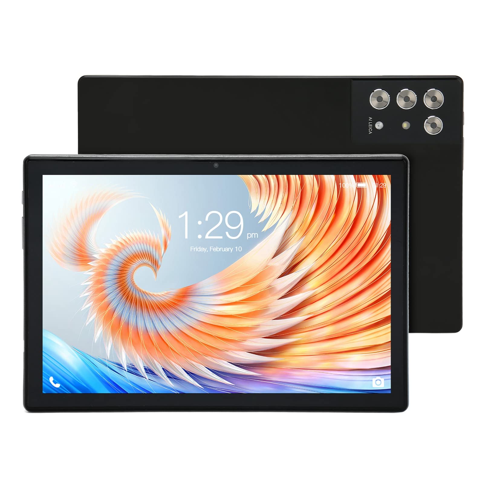 10.1 Inch Tablet, Support Fast Charging 100-240V Tablet PC 2.4G 5G WiFi 8GB 256GB for Reading for Android 12 (US Plug)